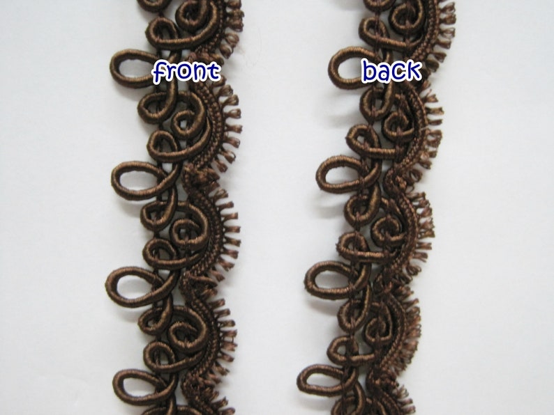 5 Yards 3/4 Braid Trim Dark Brown Braid trim Gimp | Etsy