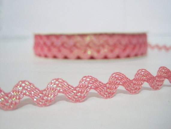 Lace & Trim Embellishments Pink Rick Rack Ribbon 15 Wide Sold by the ...