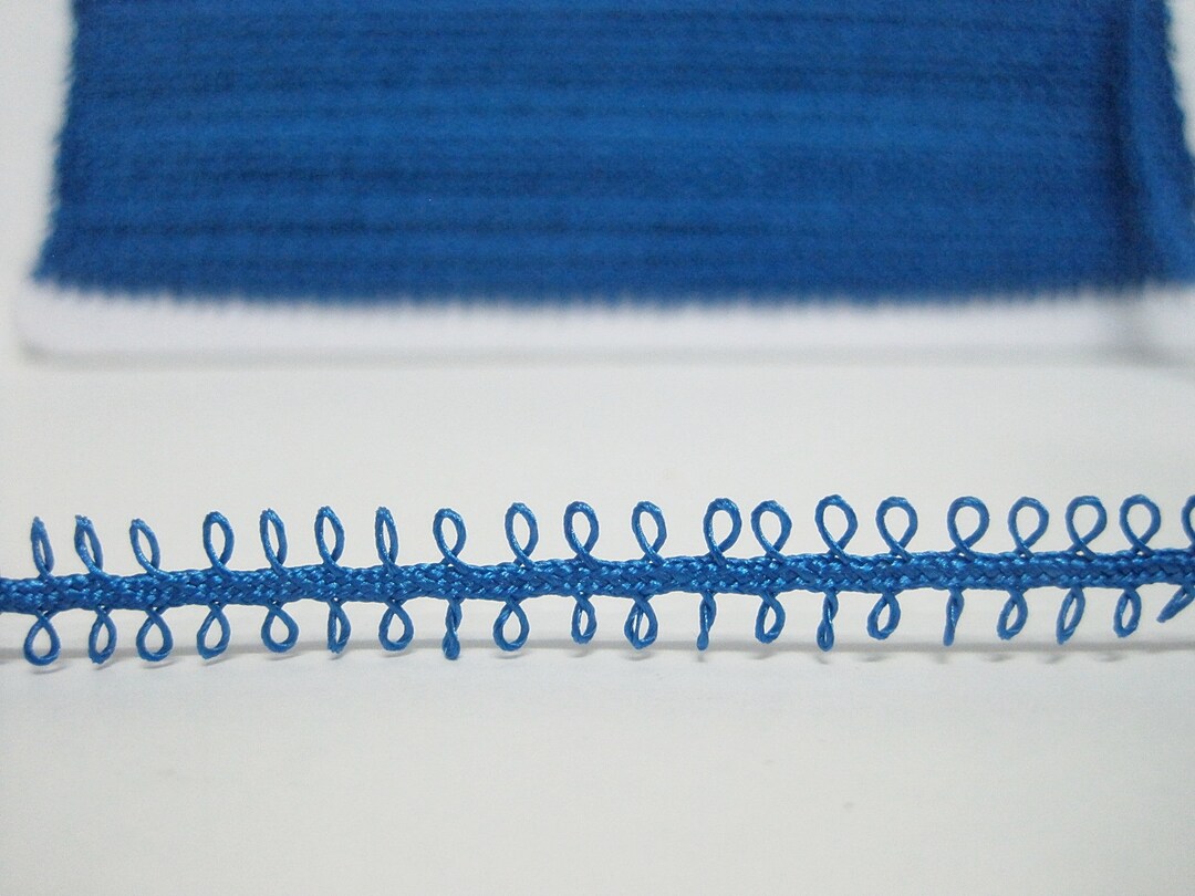 5 Yards Royal Blue Picot Trim, Picot Edge Trim, Picot Edge Ribbon ...