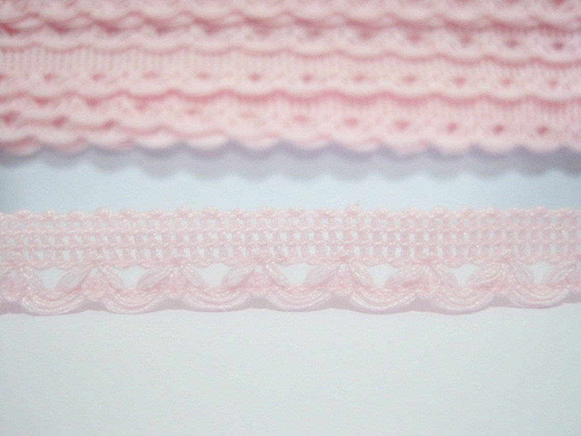 5 Yards Soft Pink Lace Trims Lacetrim Crochet Lace Trim - Etsy
