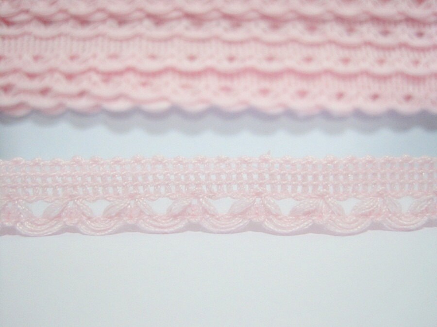 5 Yards Soft Pink Lace Trims Lacetrim Crochet Lace Trim - Etsy