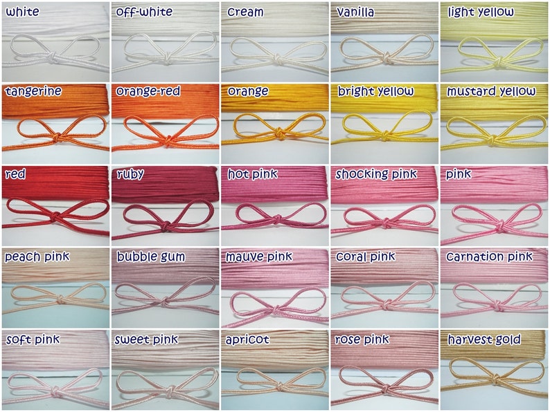 5 Yards 3 Mm Vanilla Soutache Braid Braided Cord Soutache - Etsy