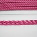5 Yards 1/4 Braided Cord Hot Pink Cord Flat Braided - Etsy
