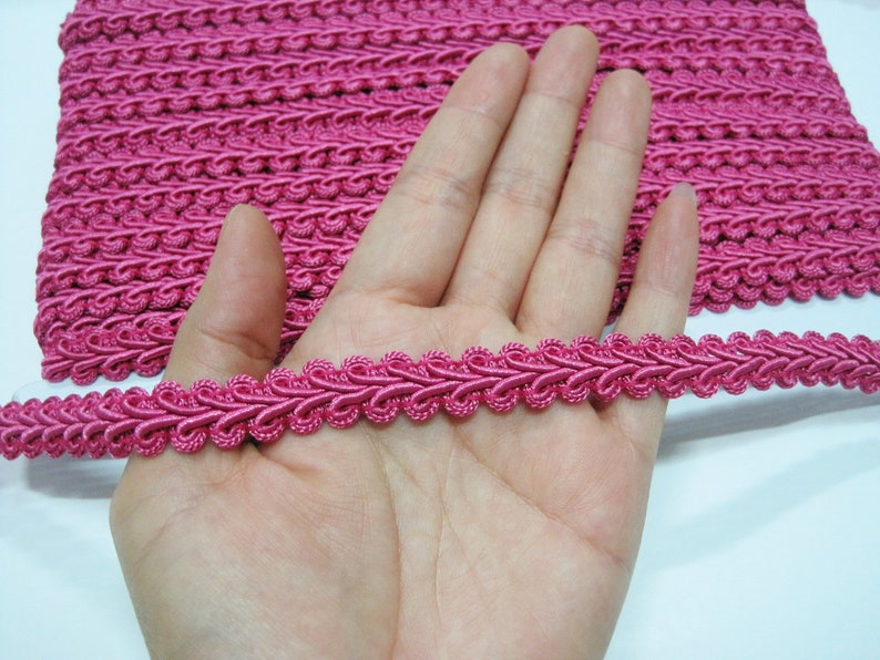 5 Yards 1/2 Hot Pink Gimp Braided Trim Gimp Braid | Etsy