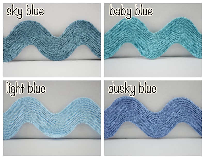 5 Yards Blue Jumbo Rick Rack Trim Blue Rick Rack Rick Rack - Etsy