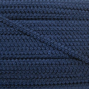 5 Yards 3/16" Navy Blue Gimp Braided Trim, Gimp Braid, Braided Cord ...