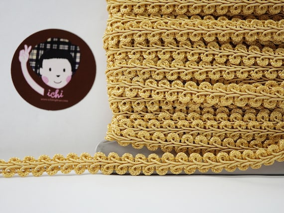 5 Yards 3/8 Gold Gimp Braided Trim Gimp Braid Braided - Etsy
