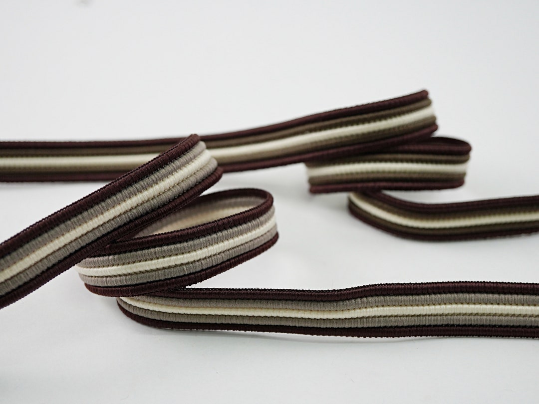 5 Yards 3/4" Flat Knit Rib Tape, Striped Rib Knit, Flat Knit Tape ...