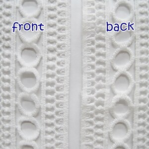 5 Yards White Round Loop Lace, White Lace Trim, Cotton Trim, Loop Trim ...