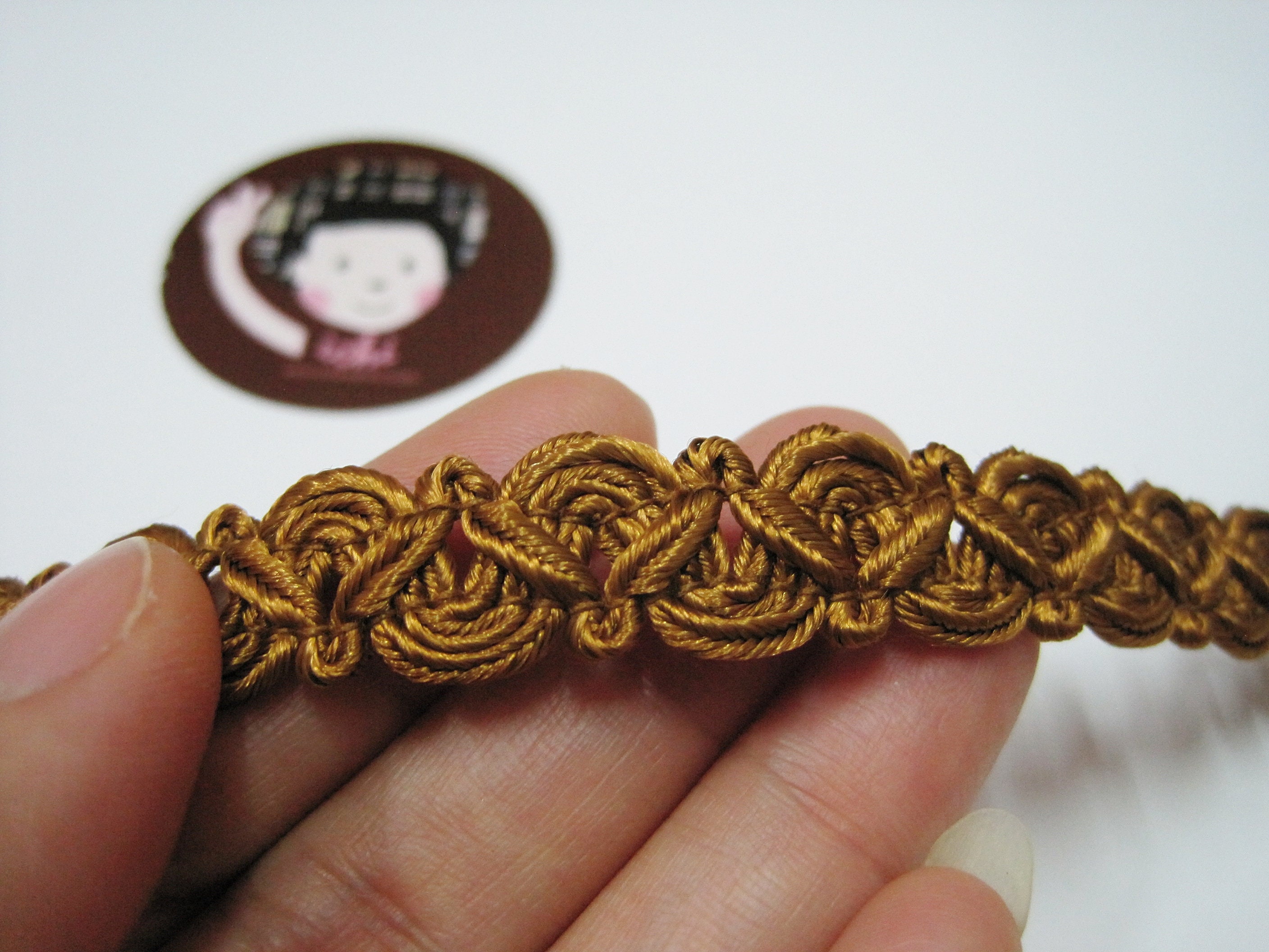 5 Yards Golden Brown Braid Braided Trim Loop Trim Braided | Etsy