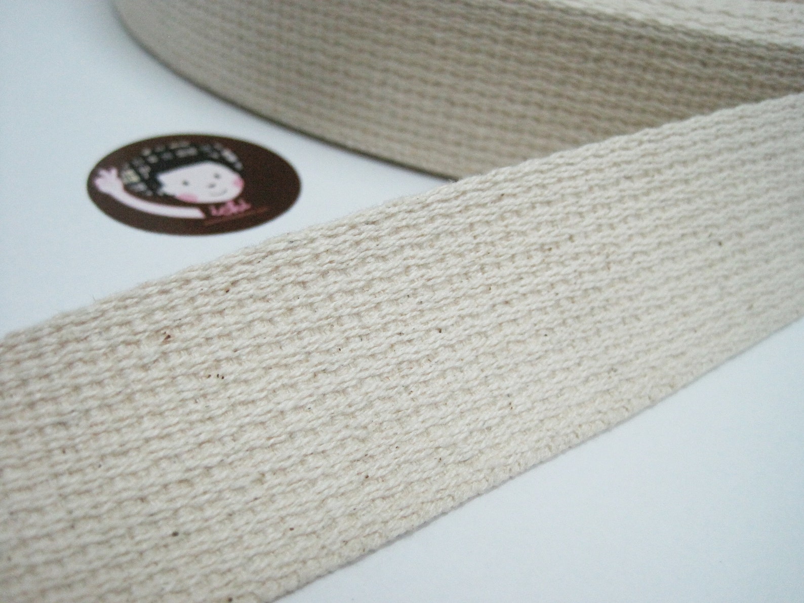 5 Yd 100% Cotton Webbing Cotton Tape Unbleached Cotton Trim - Etsy