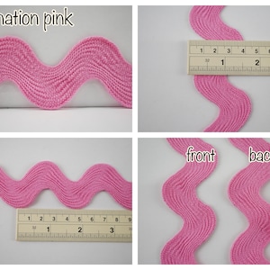 5 Yards Pink Jumbo Rick Rack Trim, Pink Rick Rack, Jumbo Ric Rac, Rick ...