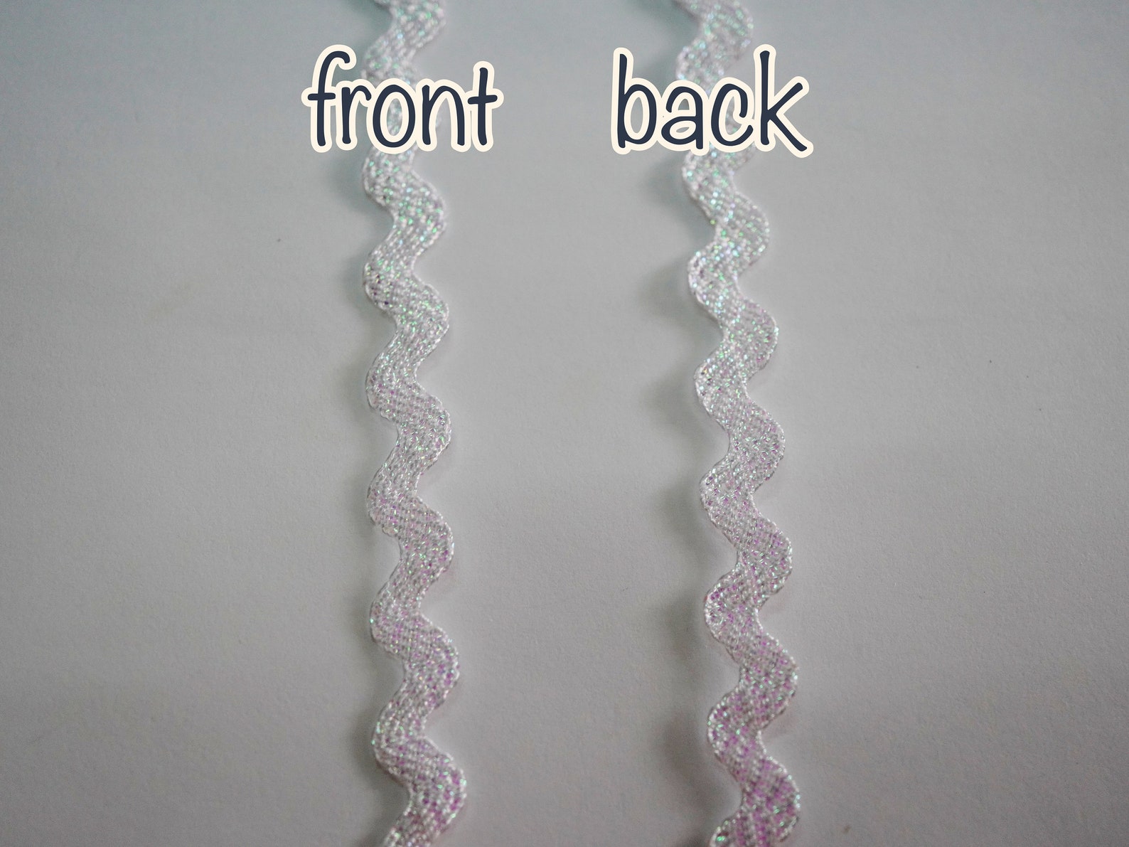 5 Yards 3/8" White Sparkly Rick Rack Trim - Etsy
