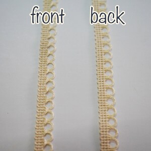 5 Yards Vanilla Loop Trim, Cream Loop Trim, Wholesale Trim, Looped Trim ...