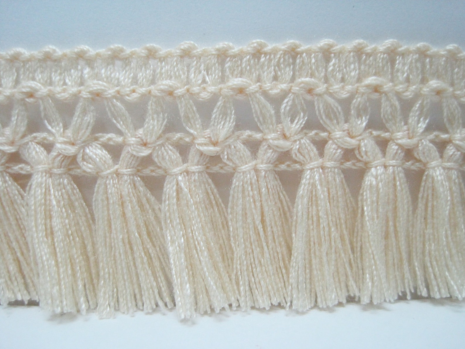 5 Yards 1-1/4" Vanilla Tassel Trim - Etsy