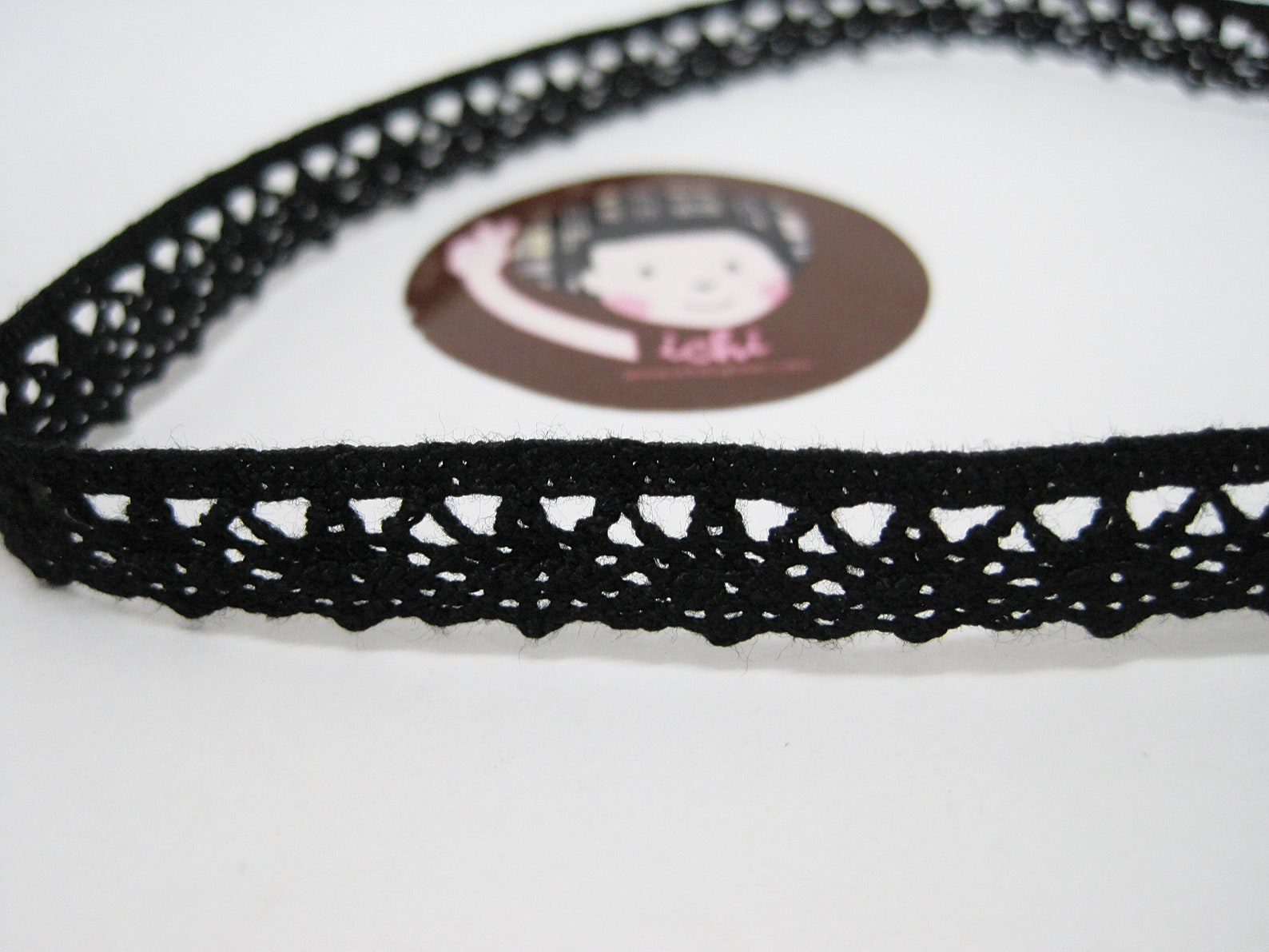5 Yards 3/8 Black Crochet Lace Trim Lace Trim Crochet | Etsy