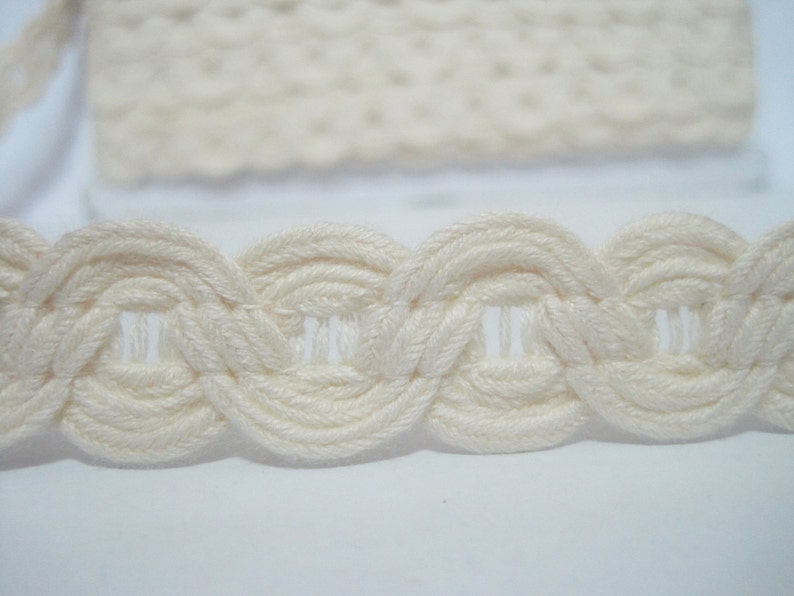 5 Yards 100% Cotton Cream Braided Trim Cotton Trims | Etsy