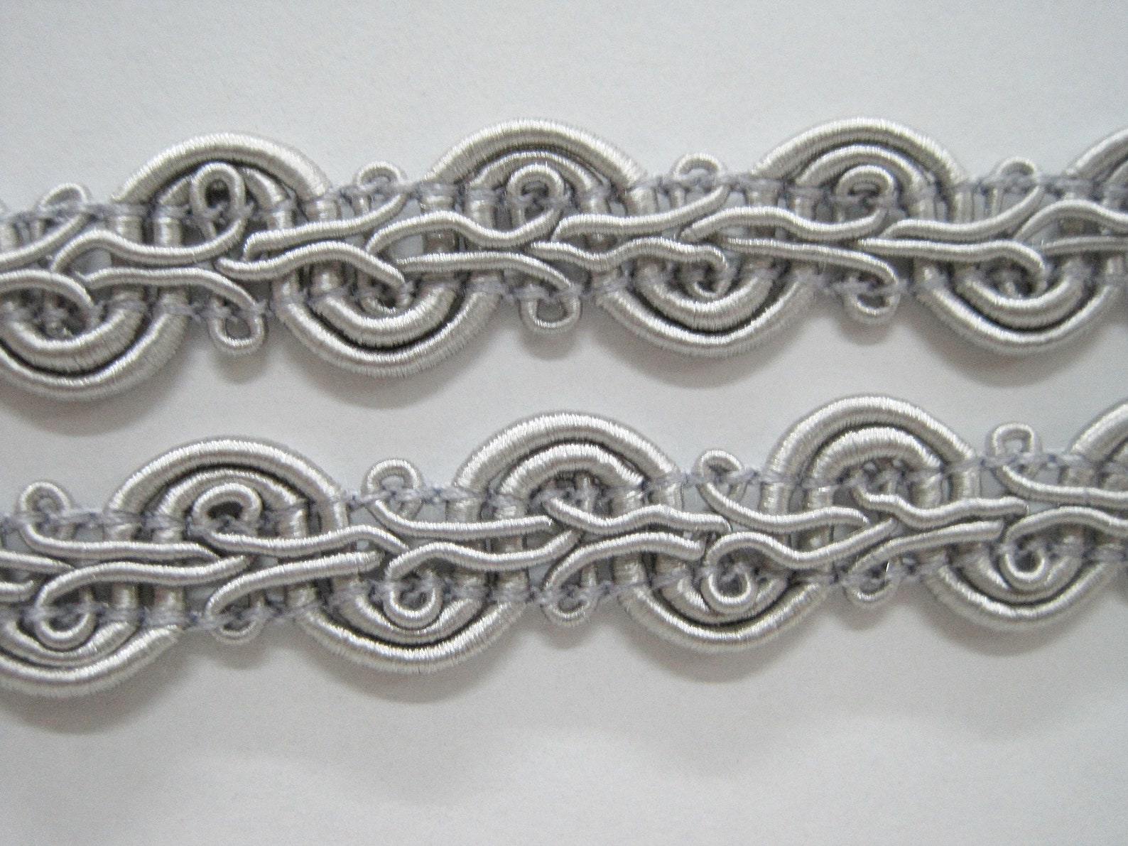 5 Yards 1/2 Silver Braid Trim Silver Gimp Braid | Etsy
