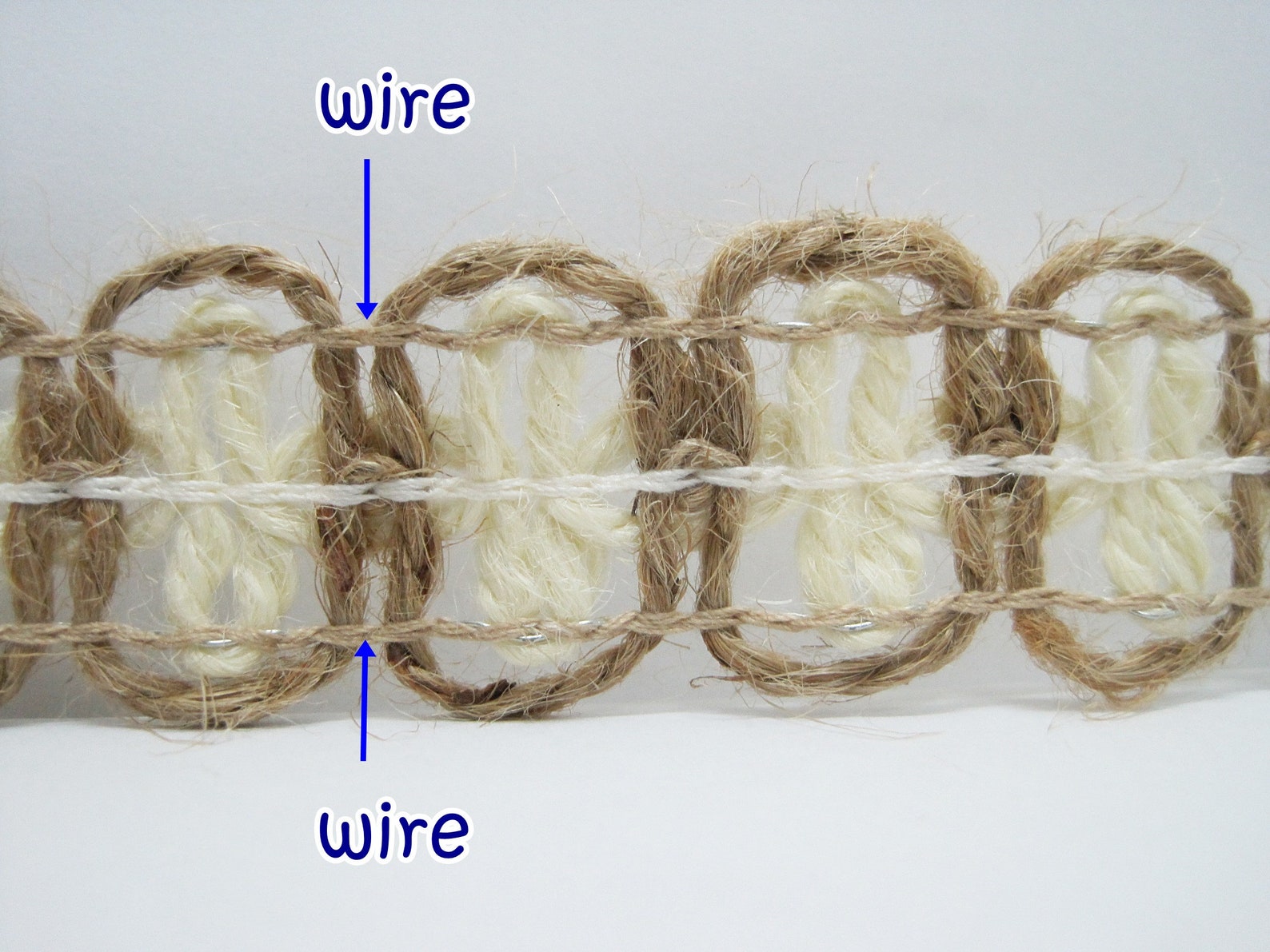 5 Yards Jute Wired Lace Wired Ribbon Wholesale Trim Jute - Etsy