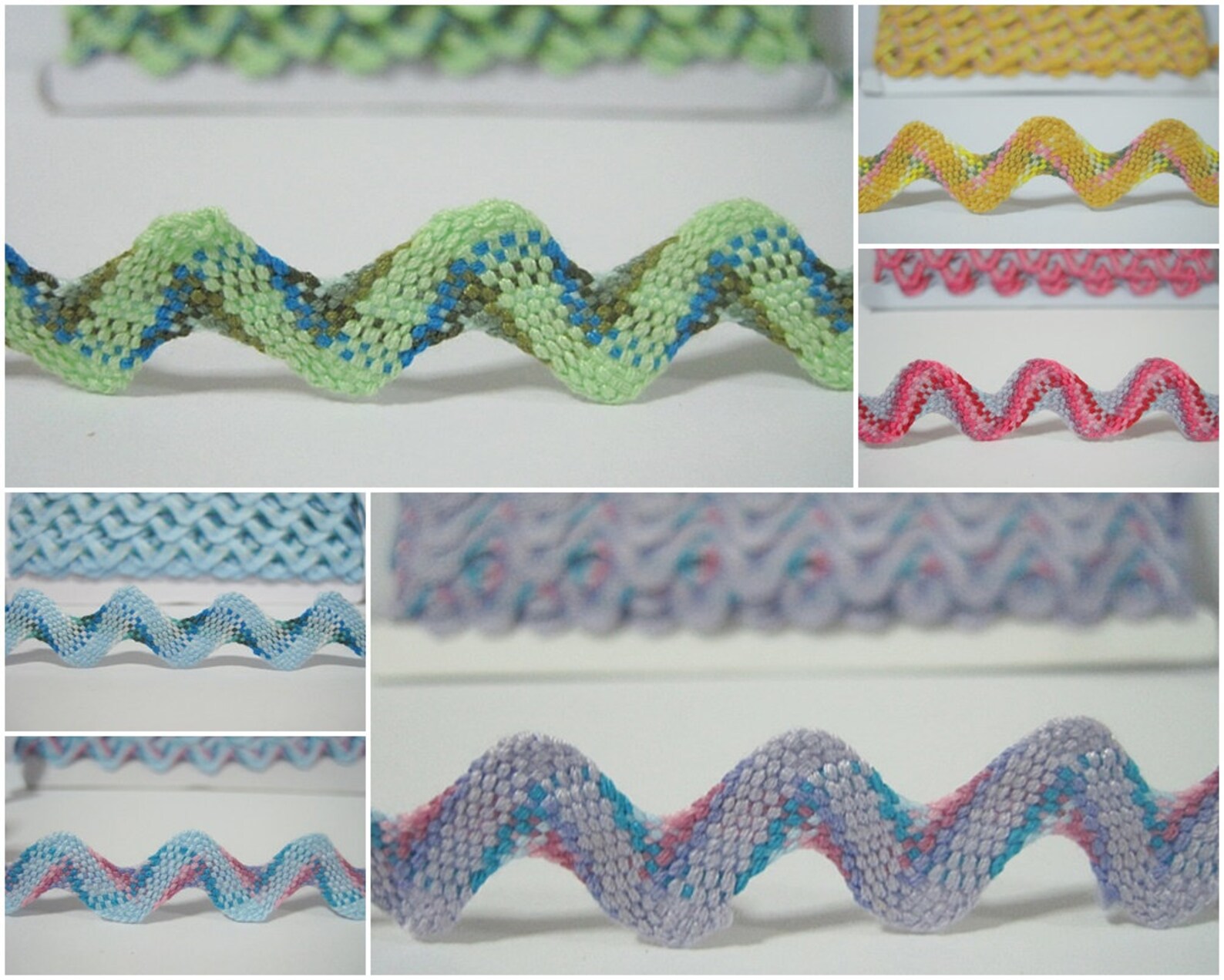 5 Yards Lilac Multicolored Rick Rack Trim Ric Rac Trim Rick - Etsy