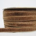 5 Yards 3/8" Light Brown Velvet Ribbon, Brown Ribbon, Ribbon Lot ...
