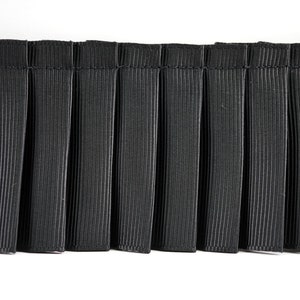 1 Yd 2" Black Grosgrain Knife Pleated Trim, Knife Pleat Trim, Knife ...