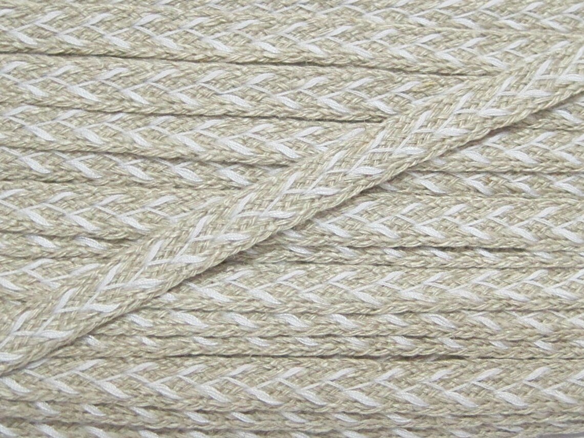 5 Yards White Embroidered Linen Ribbon Wholesale Trim Linen - Etsy