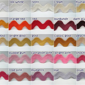 5 Yards Red Jumbo Rick Rack Trim Red Rick Rack Jumbo Ric - Etsy