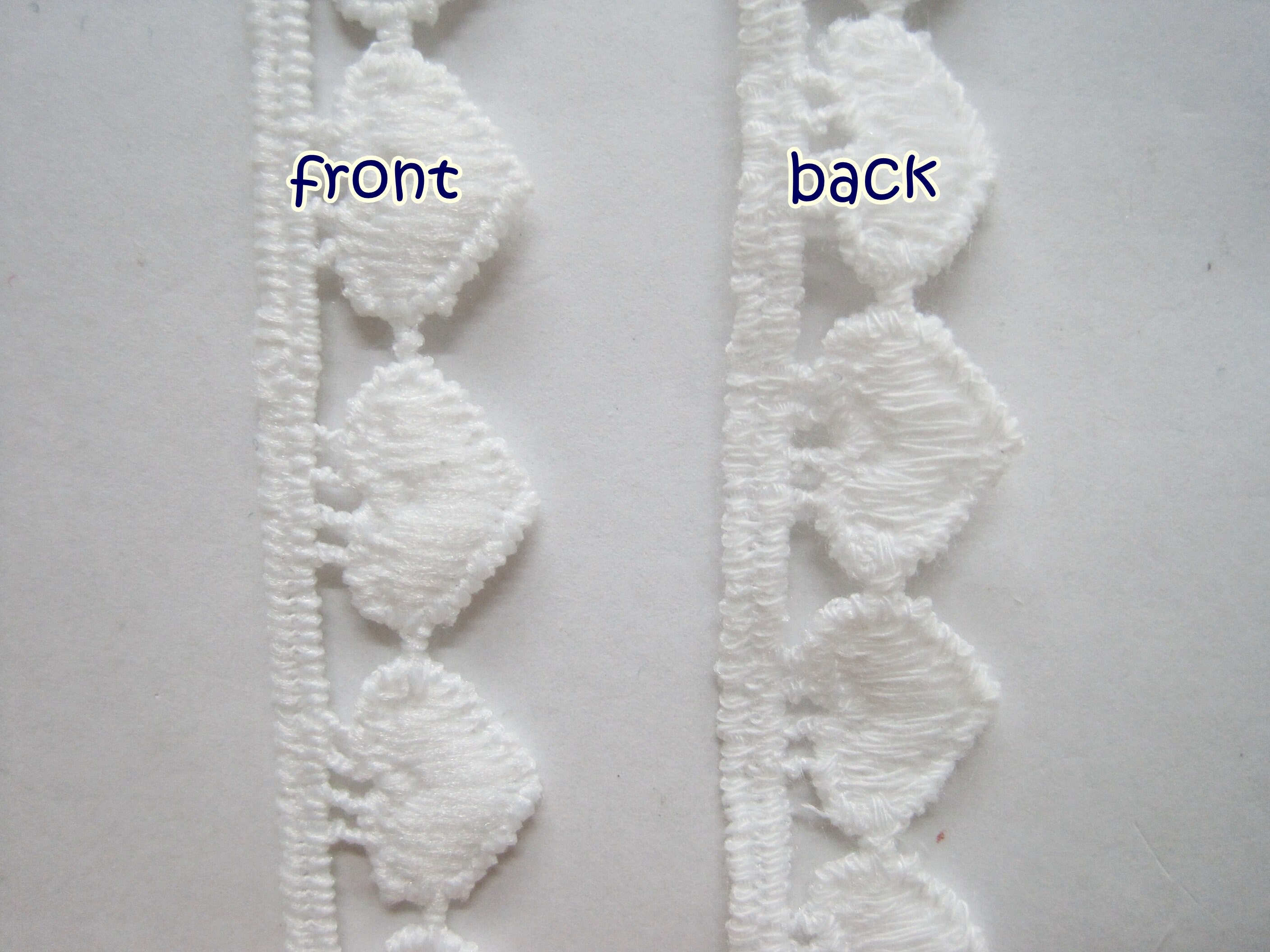 5 Yards Off-white Heart Lace Trim, White Trim, Cotton Trim, Trim Lot ...