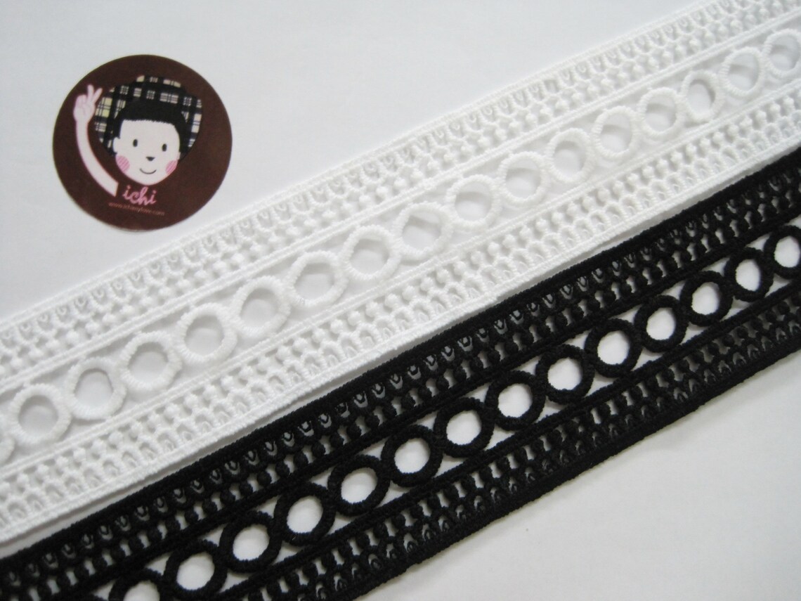 5 yards White Round Loop Lace White lace trim Cotton Trim | Etsy