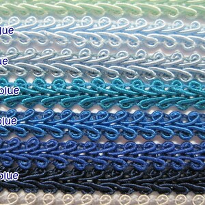5 Yards 3/16" Navy Blue Gimp Braided Trim, Gimp Braid, Braided Cord ...
