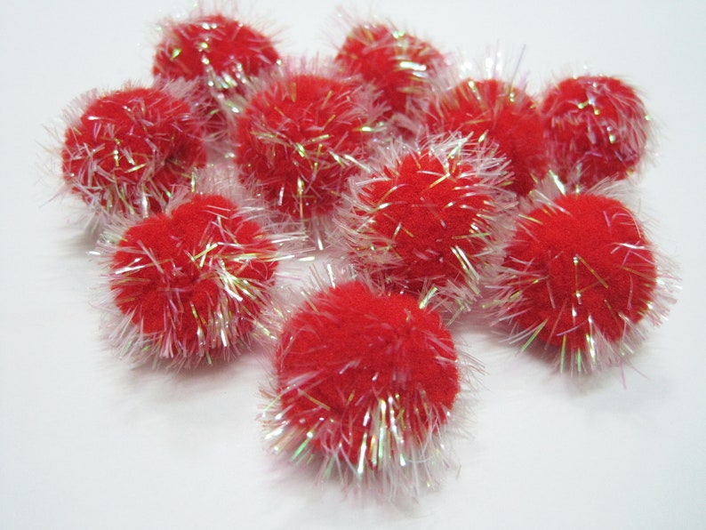 20 Pcs 3/4 Pom Pom Red Pom Poms Wholesale Pom Poms - Etsy