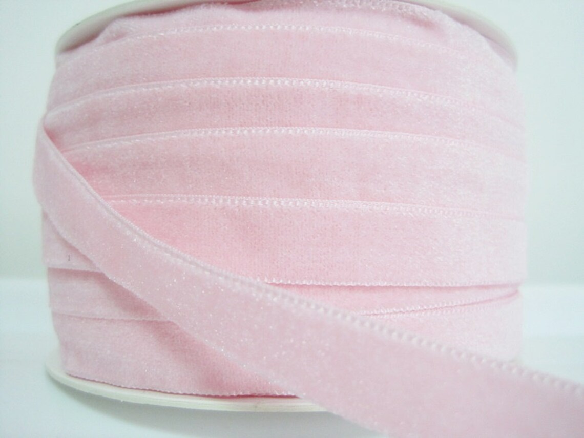 5 Yards 1/2 Soft Pink Velvet Ribbon Pink Pink Ribbon - Etsy