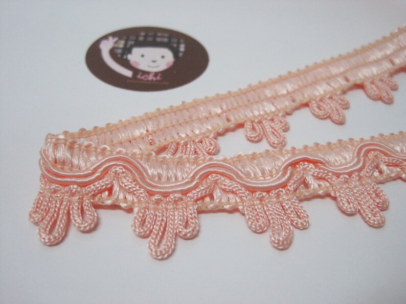 5 Yards Pink Scalloped Loop Fringe Vintage Lace Loop Trim - Etsy