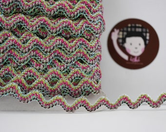 5 Yards 1/2 Sparkly Rick Rack, Rick Rack Trim, Glitter Rick Rack, Wavy ...