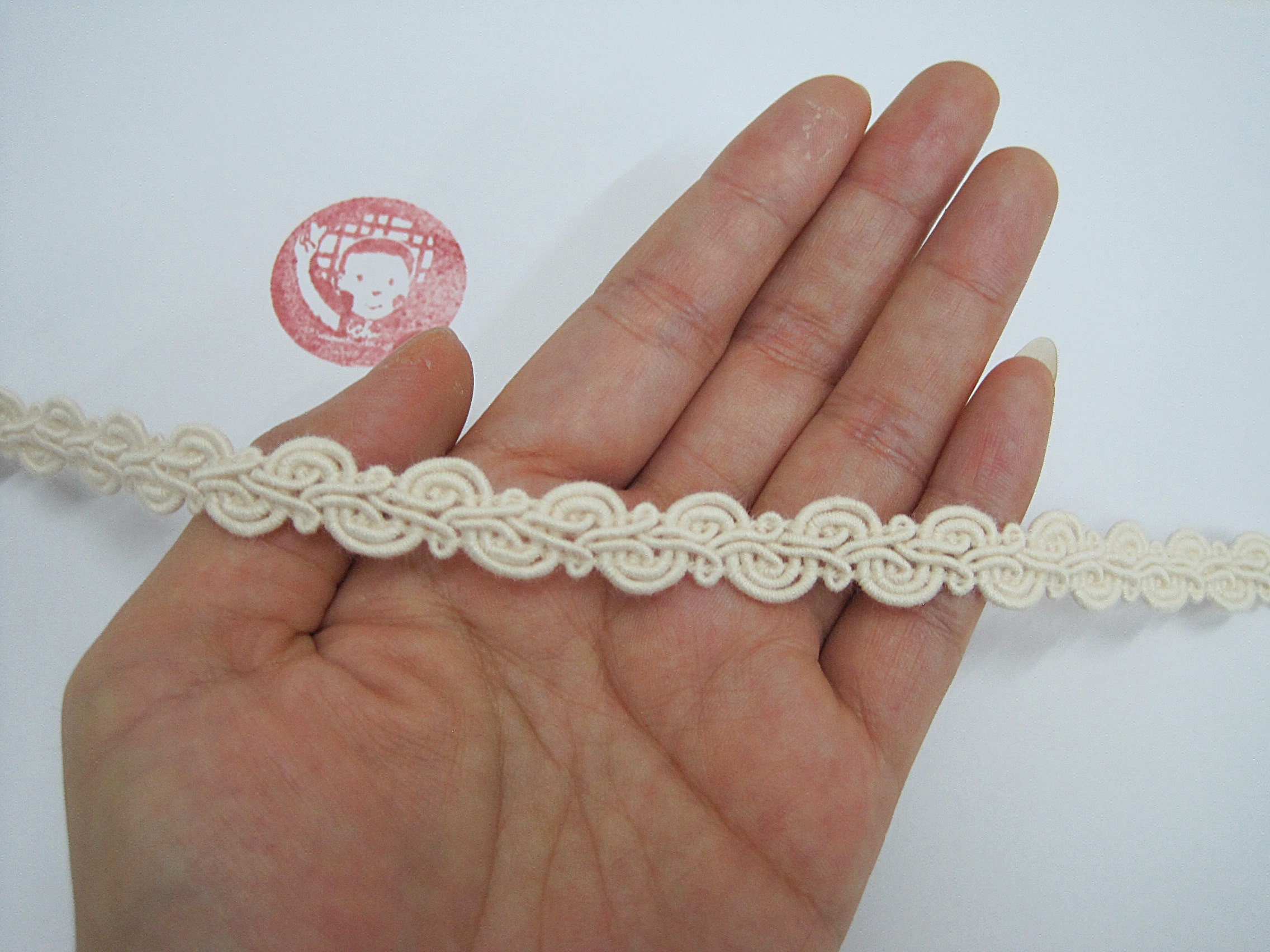 5 yards 100% Cotton Braided Trim Cream braid Cotton Trims | Etsy