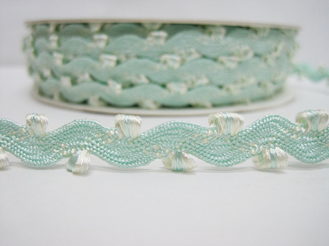 5 Yd Mint Rick Rack Trim, Picot Rick Rack, Picot Trim, Pastel Trim ...