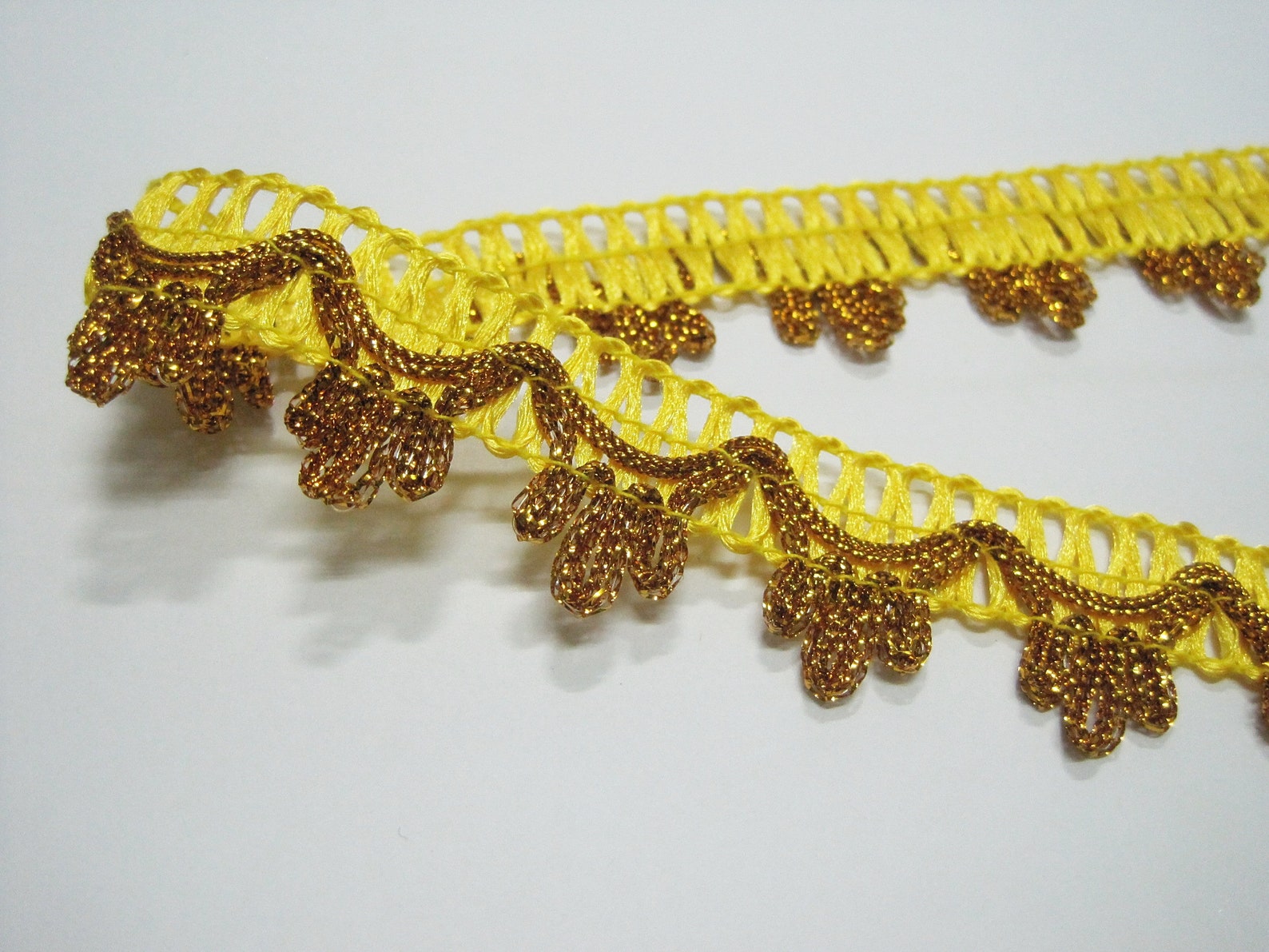 5 Yards 1 Lace Trim Bright Yellow-gold Lace Trim Wide - Etsy