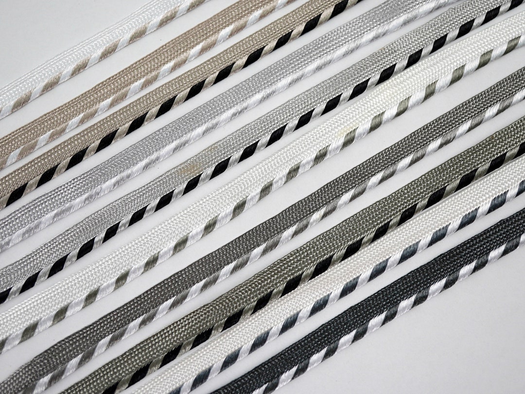 5 Yards Gray Lip Cord Piping, Edge Piping, Decorative Edging, Lip Cord ...