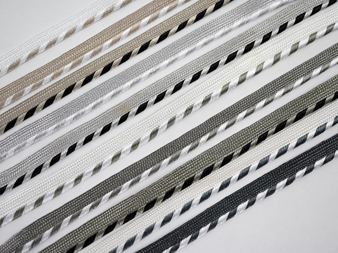 5 Yards Gray Lip Cord Piping, Edge Piping, Decorative Edging, Lip Cord ...