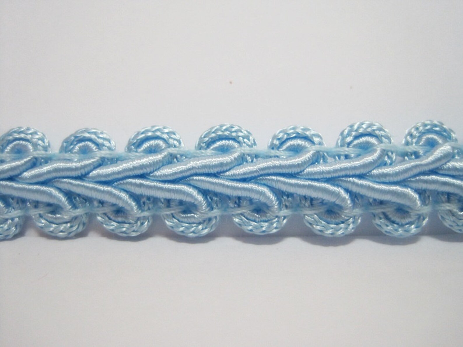 5 Yards 1/2 Light Blue Gimp Braided Trim Gimp Braid - Etsy