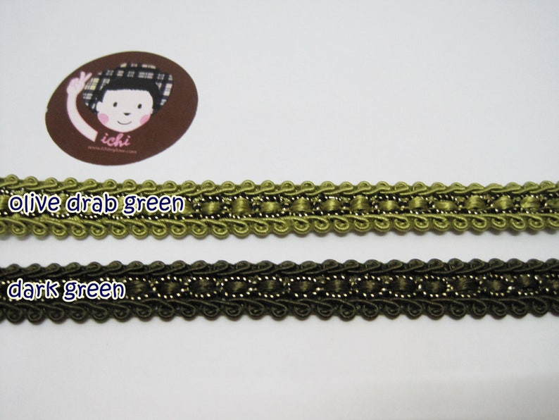 5 Yards 1/2 Olive Drab Green Gimp Braid Trim Gimp | Etsy