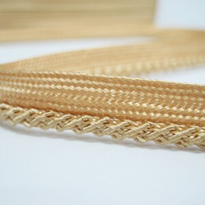 5 Yards Harvest Gold Lip Cord Piping, Edge Piping, Decorative Edging ...