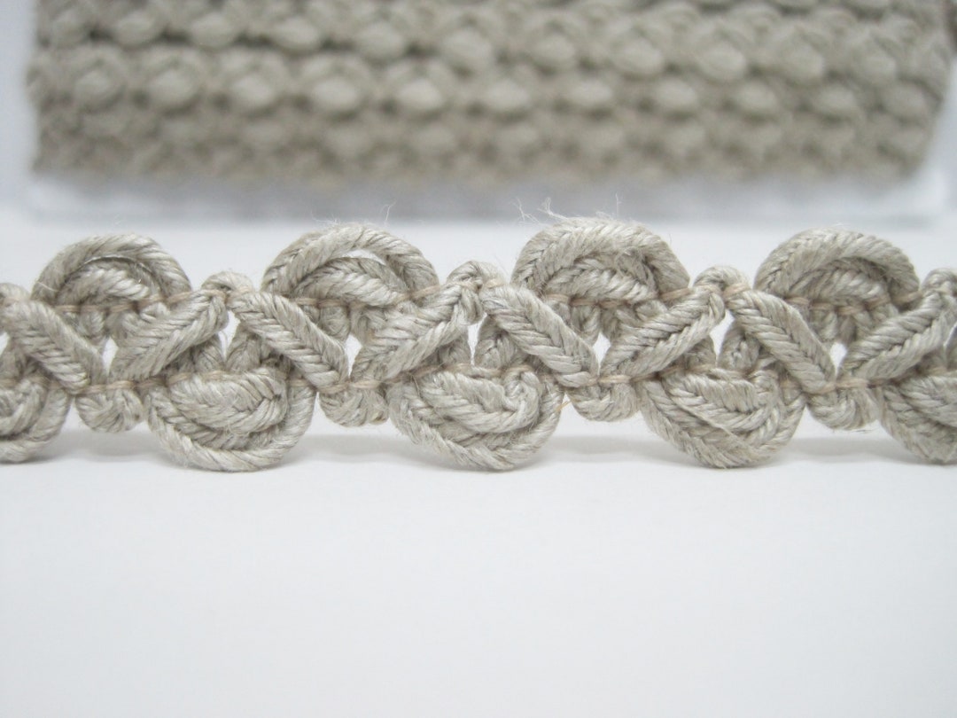 5 Yards 5/8" Linen Braid Trim, Natural Trim, Wholesale Trims, Linen ...