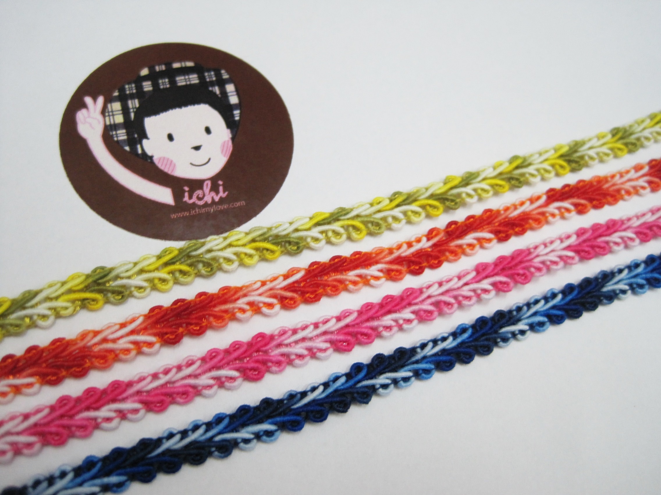 5 Yards 1/4 Multicolored Gimp Braided Trim Gimp Braid | Etsy