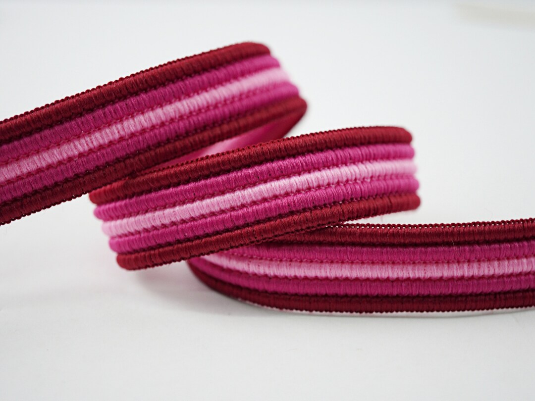 5 Yards 3/4" Flat Knit Rib Tape, Striped Rib Knit, Flat Knit Tape ...