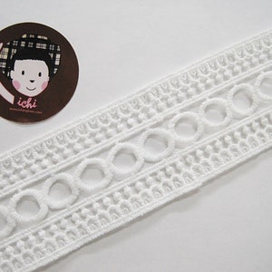 5 Yards White Round Loop Lace, White Lace Trim, Cotton Trim, Loop Trim ...