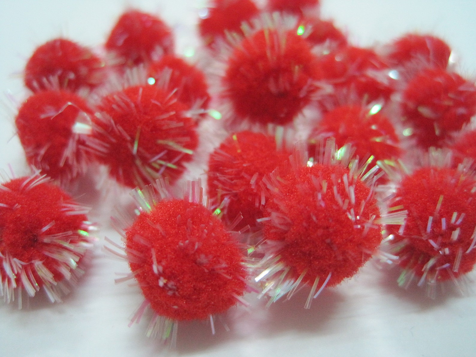 20 pcs 3/8 Pom Pom Red pom poms wholesale pom poms | Etsy