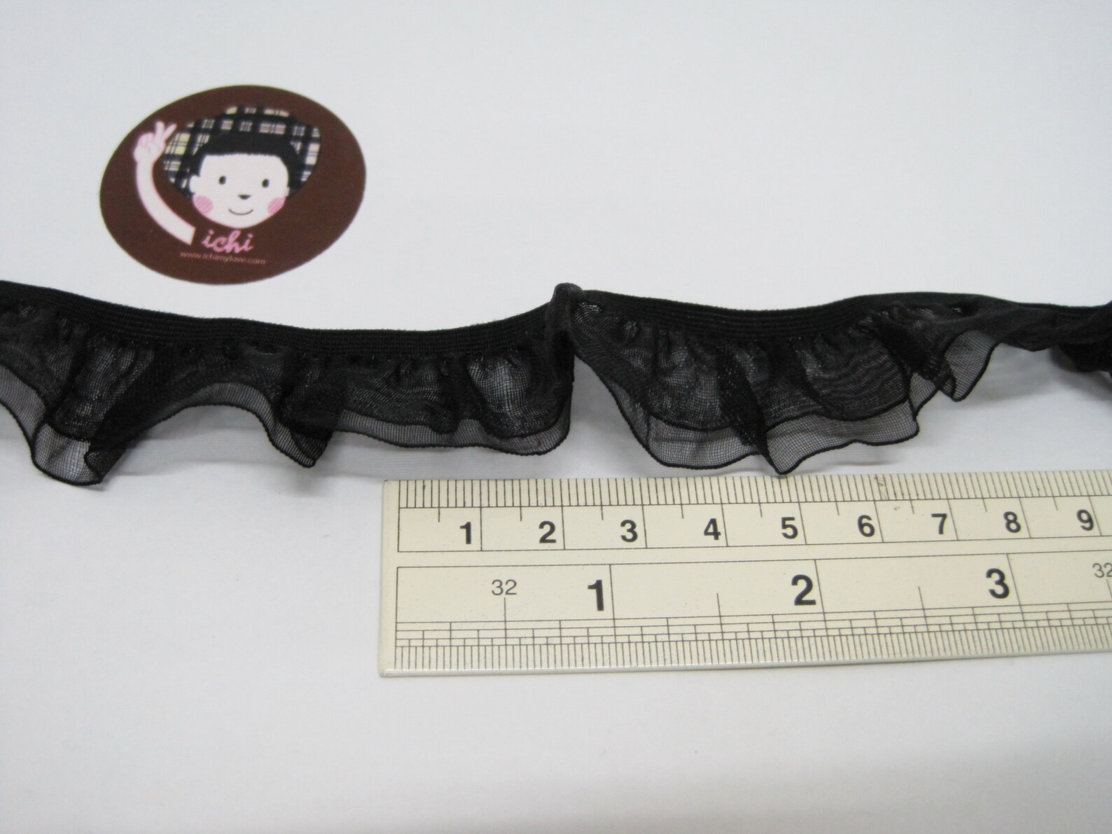 5 Yards Black Organza Ruffle Elastic Trim 2-layers Chiffon | Etsy