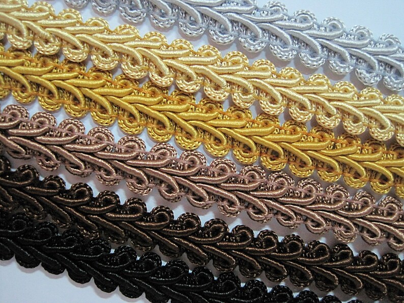 5 Yards 1/2 Classic Gold Gimp Braided Trim Gimp Braid - Etsy
